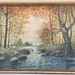 Antique Raphael Senseman Water Color Painting Autumn Stream Colorful ...