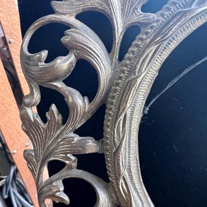 Antique Victorian Rococo Brass Leaf Filagree Oval Picture Frame - Etsy