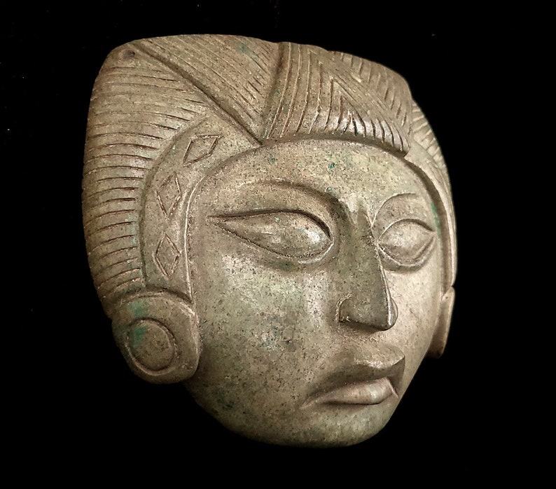 Olmec Aztec Jade Mask Pre Columbian Mexico Ancient Art - Etsy