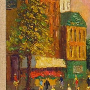 Vintage Carlos Tafoya Impasto Oil Painting Cityscape Mexico New Mexico ...