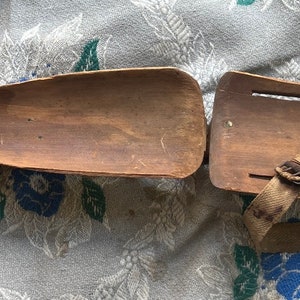 Antique WW1 Medical Wood Doctors Leg Knee Splint Brace W Strap ...