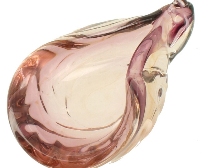 Vintage Murano Free Form Art Glass Ashtray Amethyst Teardrop Twist ...