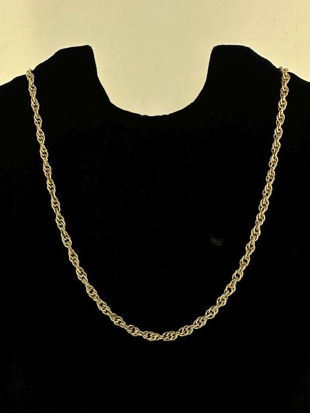 Antique Victorian 12k GF 4mm Rope Chain Necklace 27.5” - Etsy