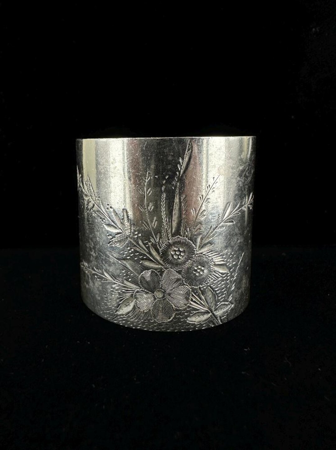 Antique Victorian Sterling "annie" Monogram Floral Wheat Engraved ...
