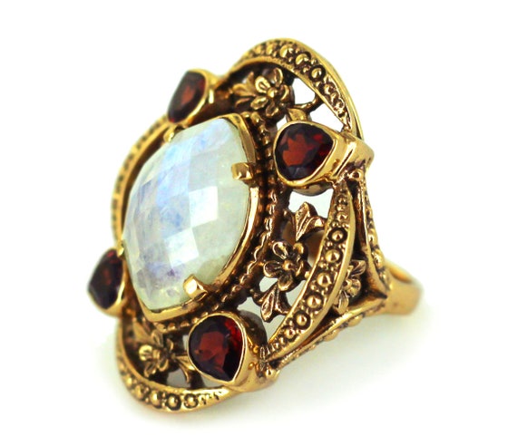 Vintage Gorgeous Nicky Butler Bronze Faceted Rainbow … - Gem