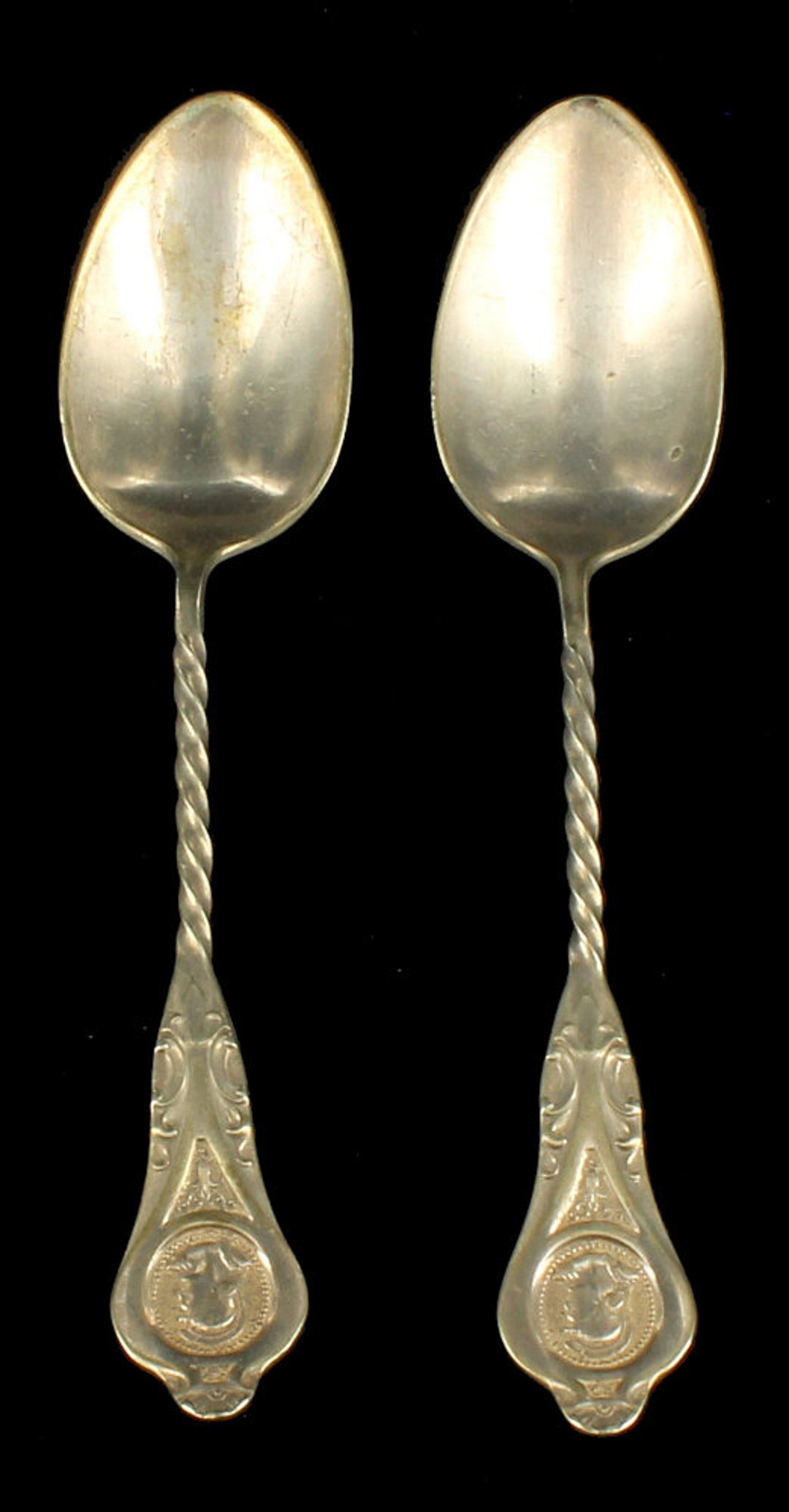 Antique Victorian Derby Silverplate Classical Medallion Warrior Head ...