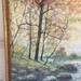 Antique Raphael Senseman Water Color Painting Autumn Stream Colorful ...