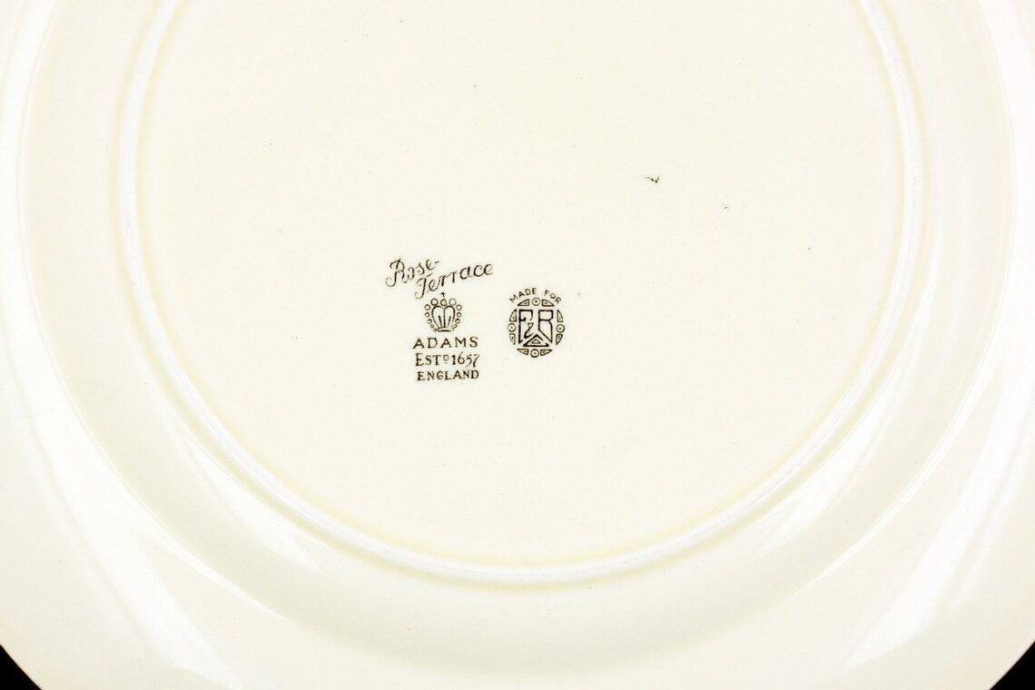 Vintage Adams Ware England Rose Terrace Pattern Bone China | Etsy