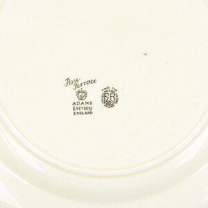 Vintage Adams Ware England Rose Terrace Pattern Bone China Plate ...