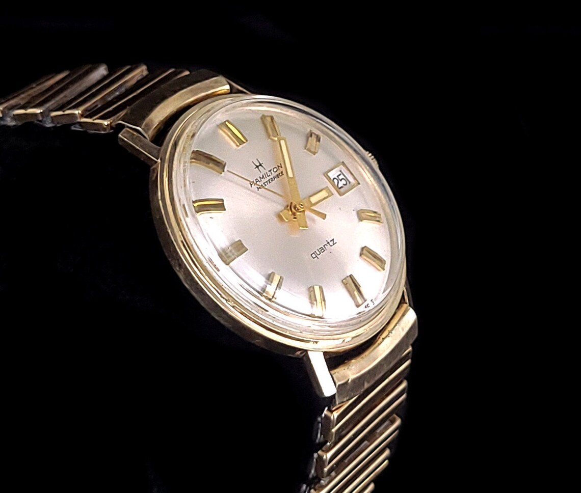 Vintage 10k Gold Hamilton Masterpiece Men's Watch 1981 - Etsy