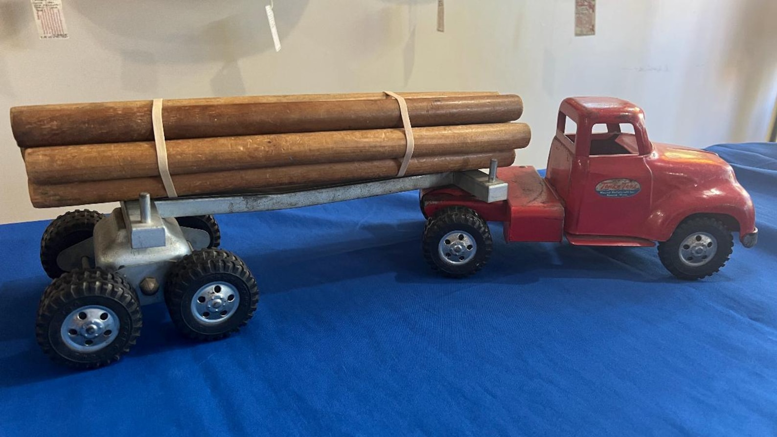 Vintage 1950s Tonka Logging Truck & Trailer: Pressed Steel Toy - Etsy