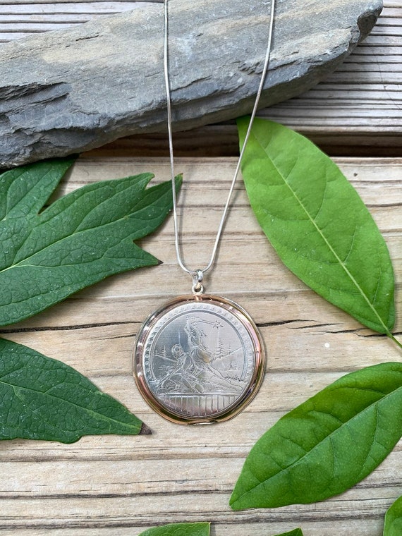 Antique German 800 Silver Medallion Pendant Necklace:… - Gem