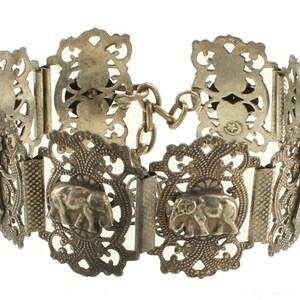 Vintage Middle Eastern Egyptian Link Ethnic Bracelet Hamsa Hand ...