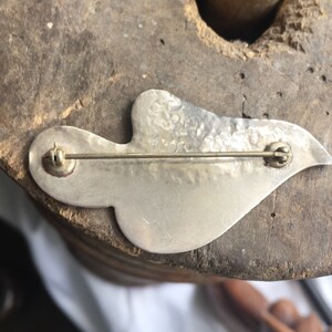 Vintage Sterling Mid Century Modern Stylized Organic Boomerang Leaf Pin ...