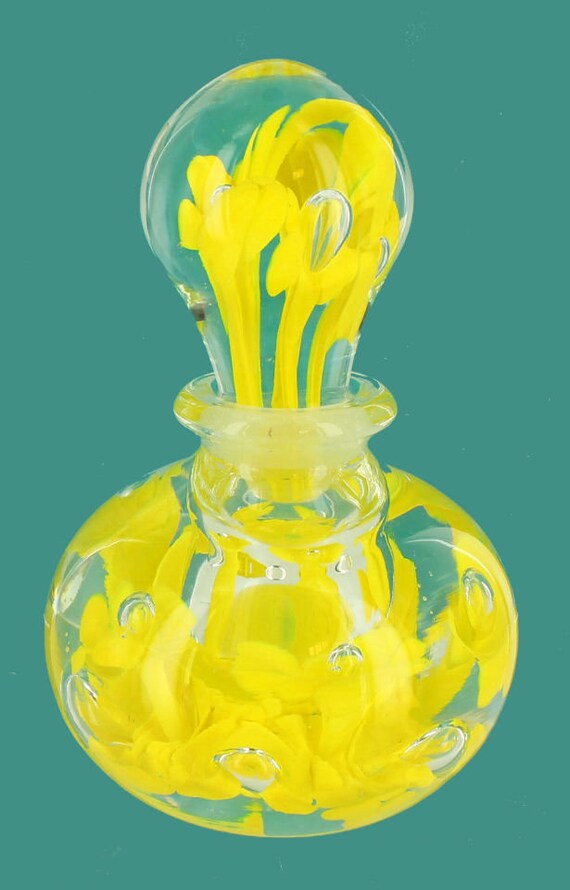 Vintage St Clair Perfume Paperweight Pretty Lemon Yellow - Etsy