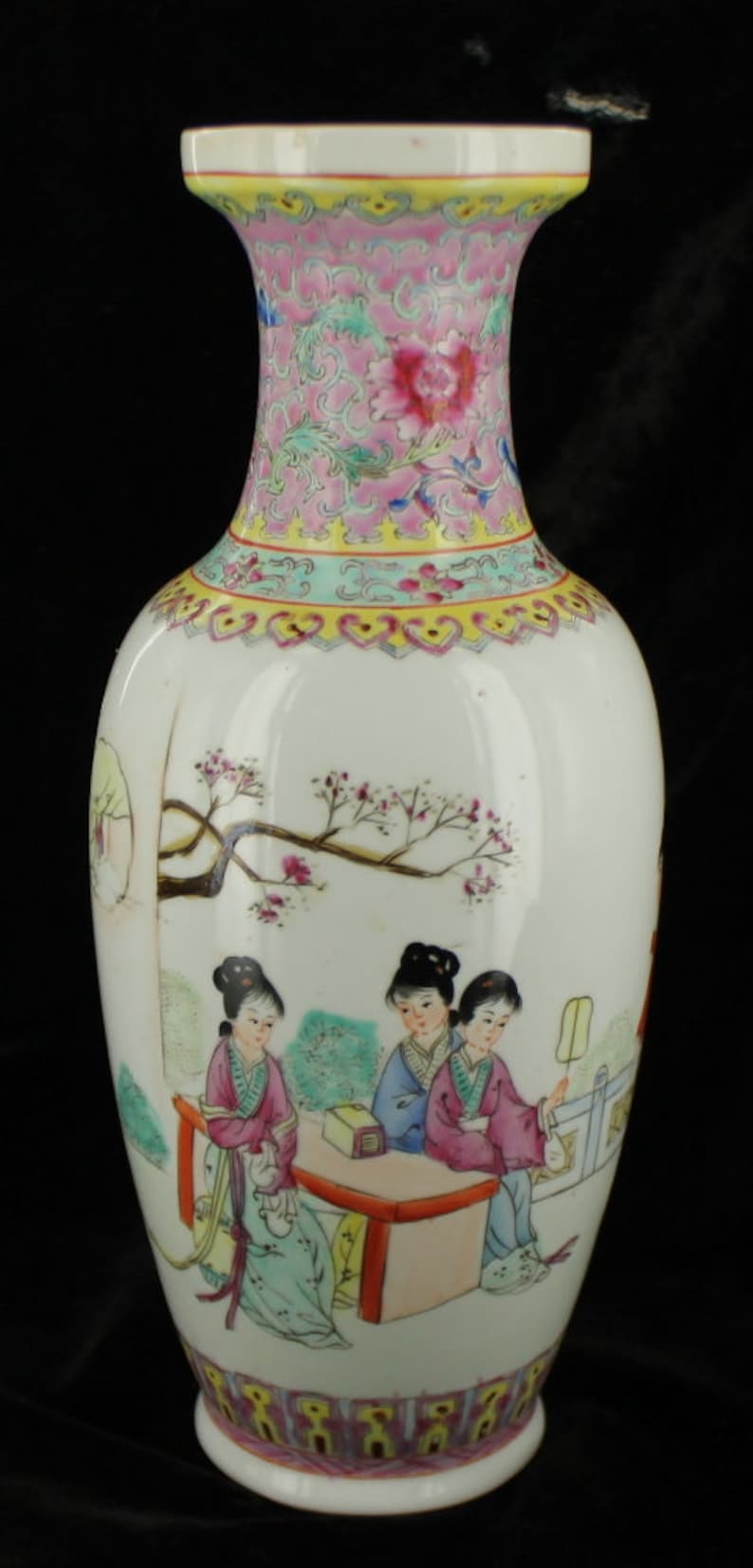 Antique Chinese Famille Rose Poetry Vase Zhonguo Jingdezhen - Etsy