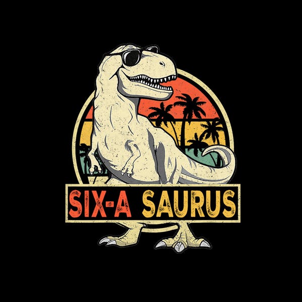 Six a Saurus - Etsy