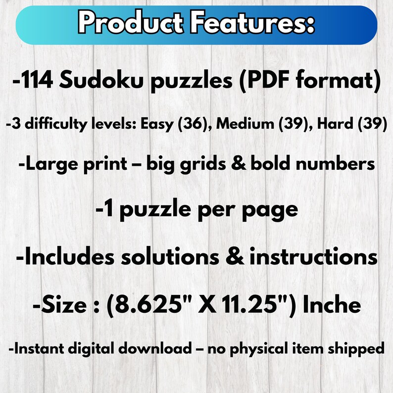 Large Print Sudoku for Adults & Seniors | Volume 5 | 114 Printable ...