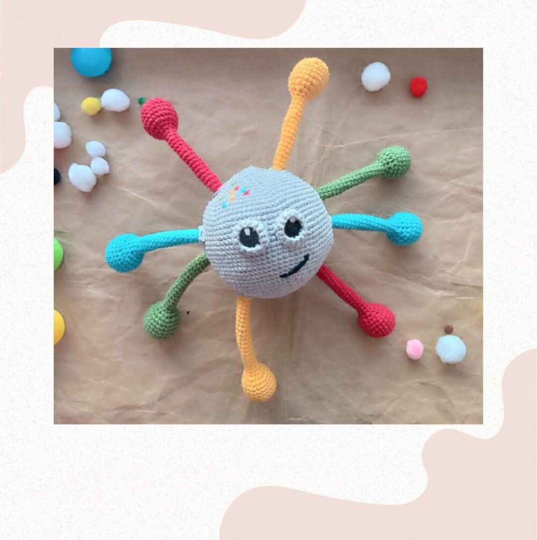 Fidget Ball Crochet Pattern PDF Download, Stress Relief Fidget Plush ...