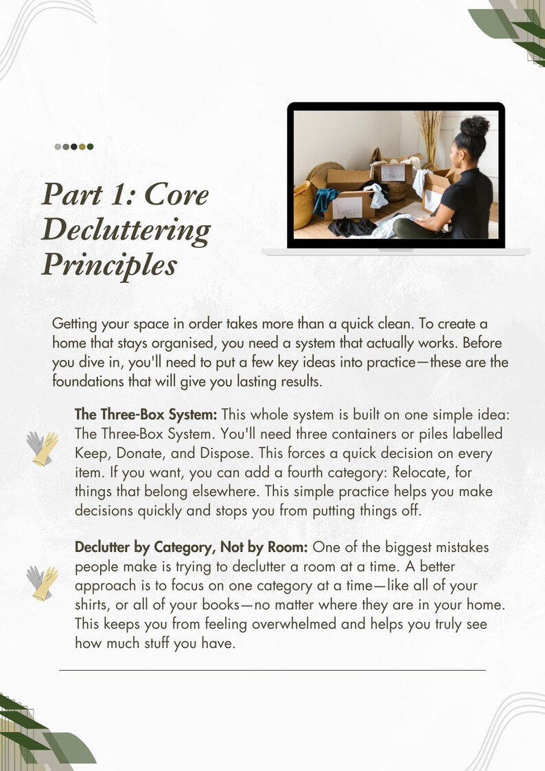 Neuro Decluttering Guide: Mindful Habit Building Workbook (printable) - Etsy Australia