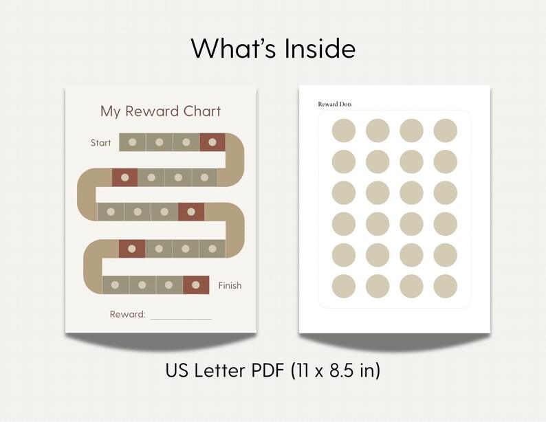 Printable Reward Chart for Kids 2026 | Minimalist Behavior Tracker ...