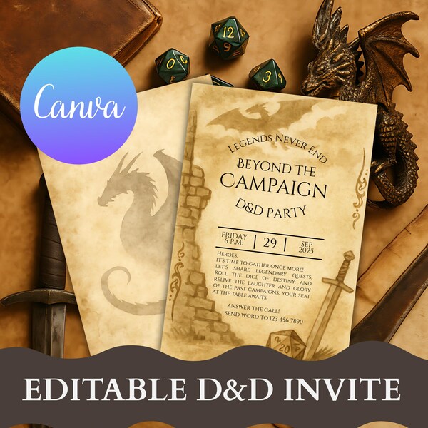 Dungeons and Dragons Wedding Invitations - Etsy