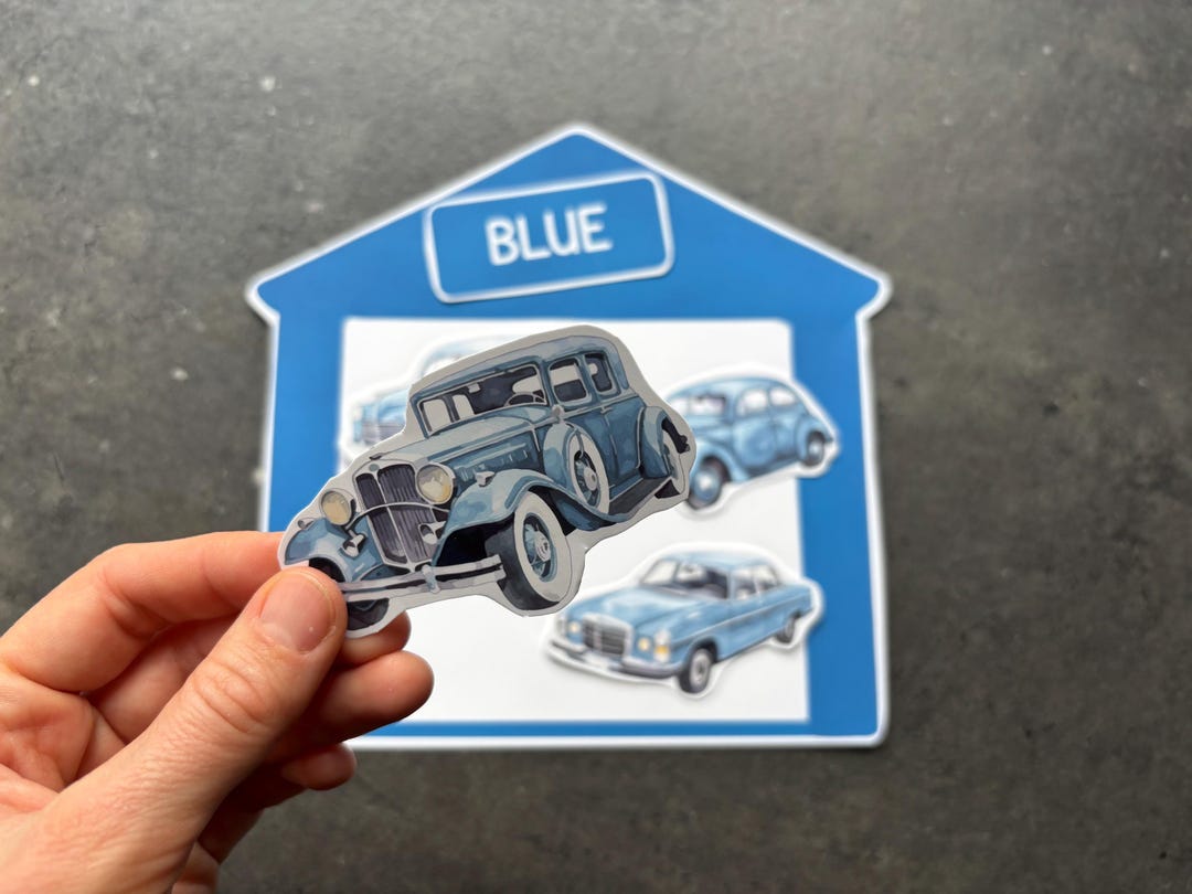 Color Sorting Car Game – Printable Vehicles Activity for Car Loving ...