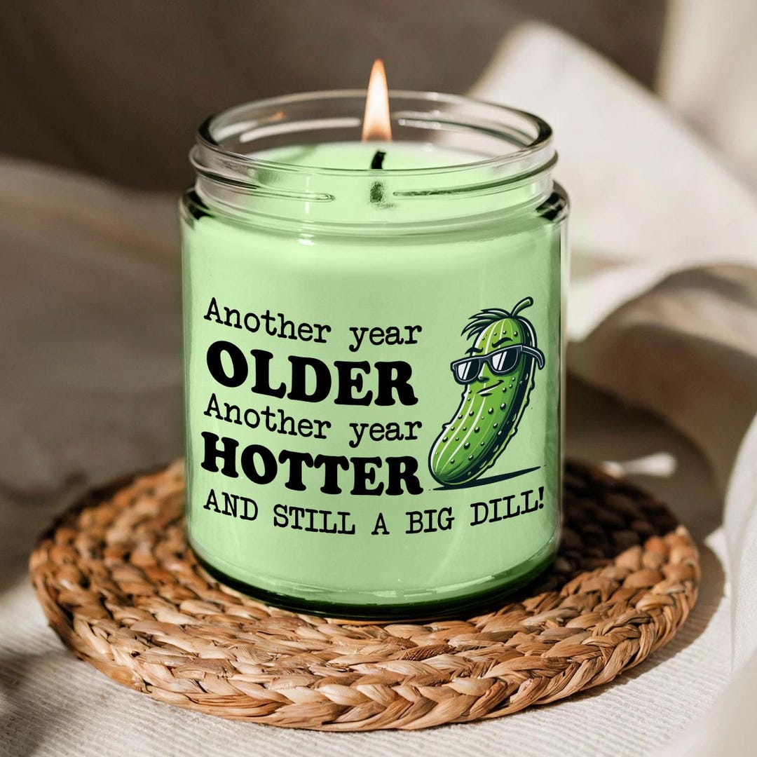 Funny Pickle Candle Birthday Gifts for Women Men - Handmade Scented ...