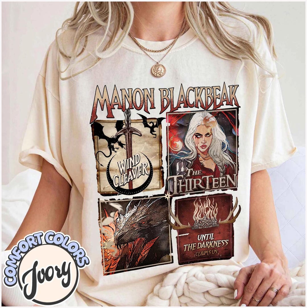 Manon Blackbeak Shirt, Acotar Throne of Glass, Bookish SJM Tee - Etsy