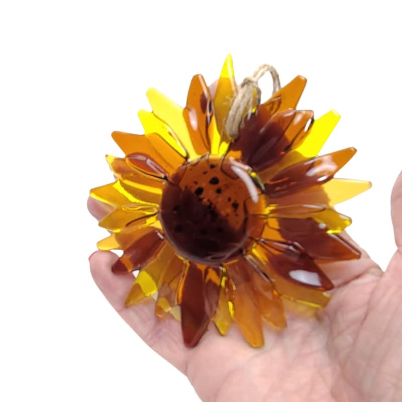 Glass Sunflower - Etsy