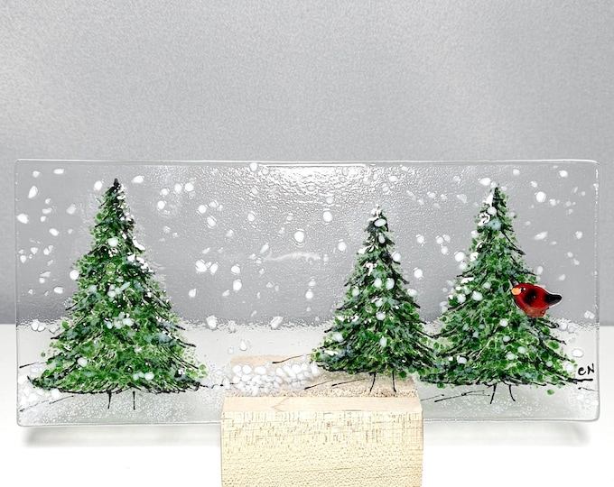 Winter Wonderland, Red Cardinal, Snowy Pine Trees, Symbol From Heaven ...