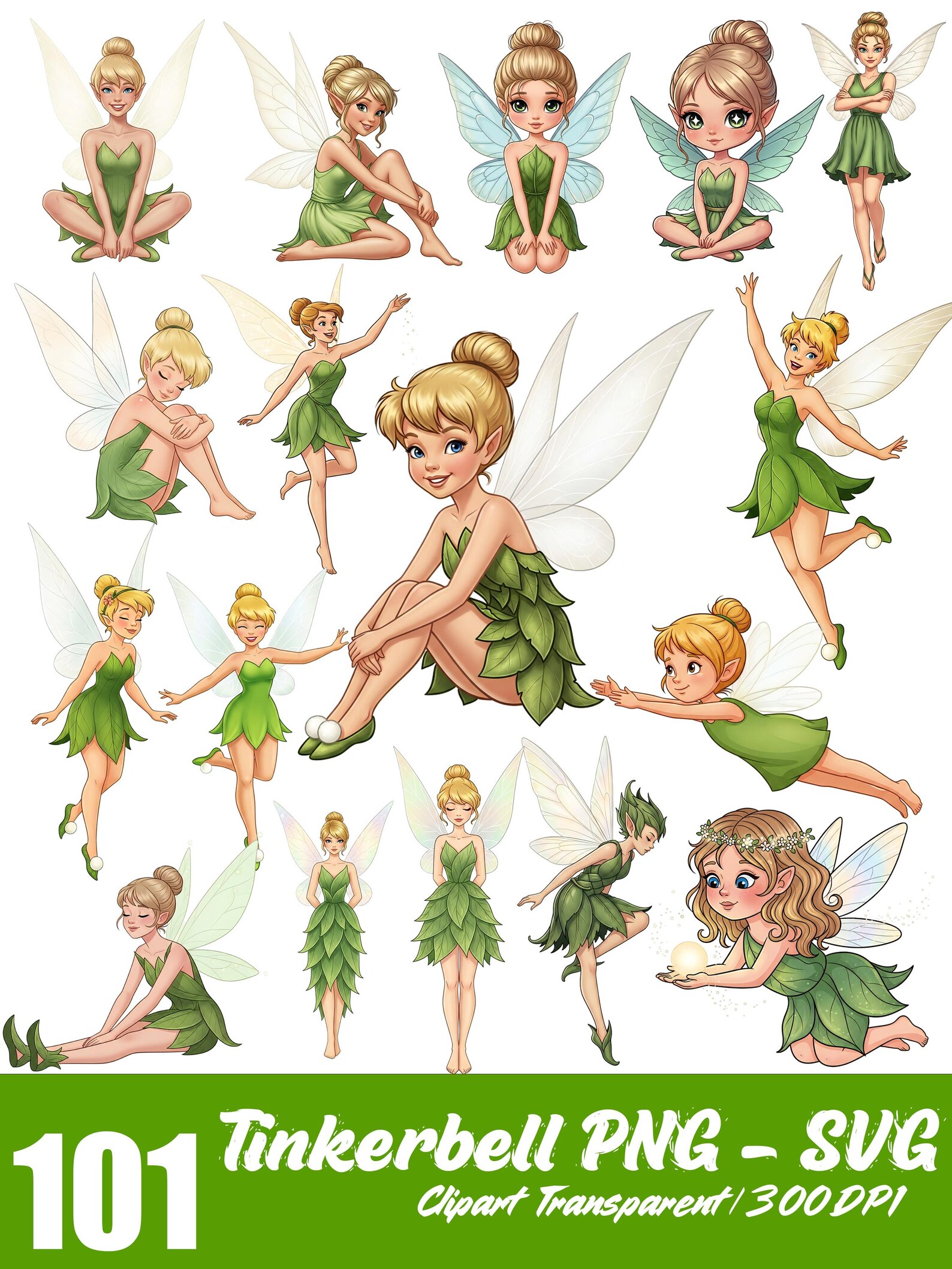 Tinkerbell SVG Bundle, Fairy Svg & Png Files for Cricut, Believe in ...