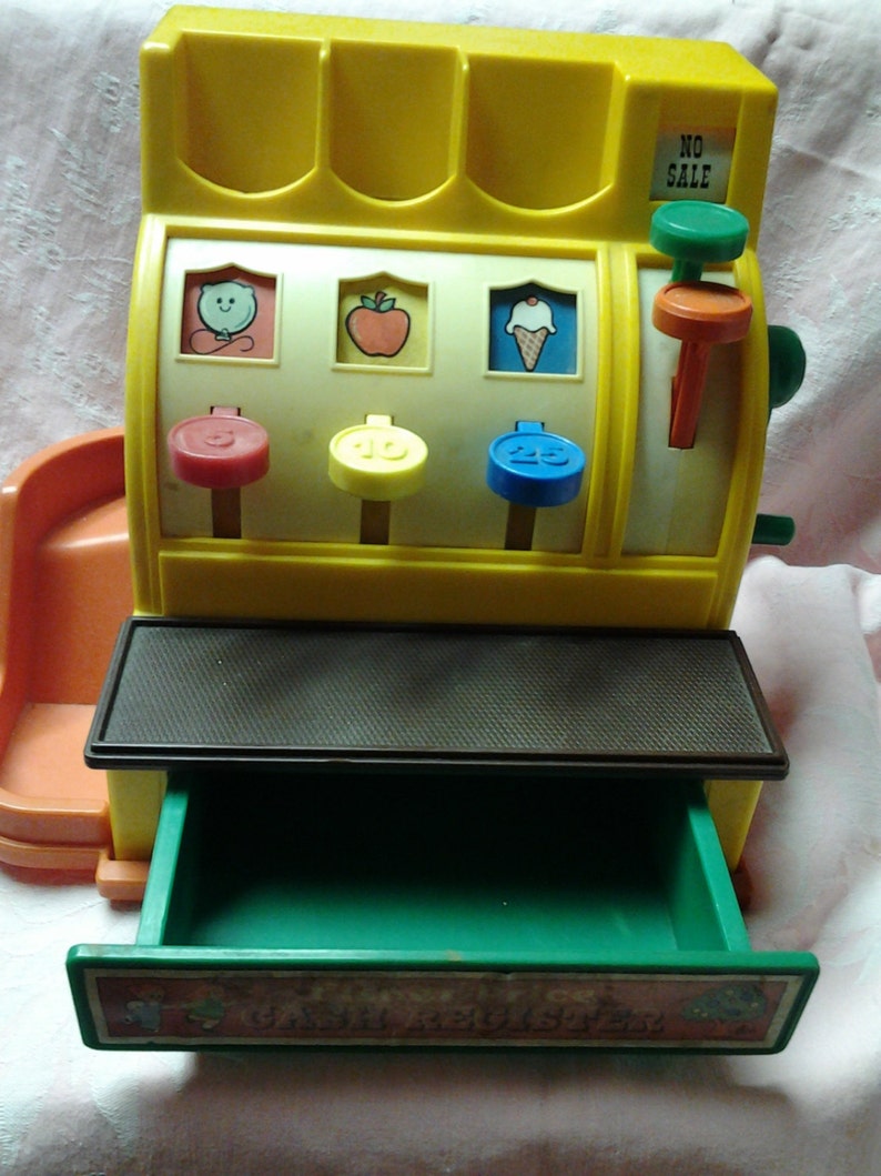 Vintage 1970s Fisher Price Cash Register | Etsy