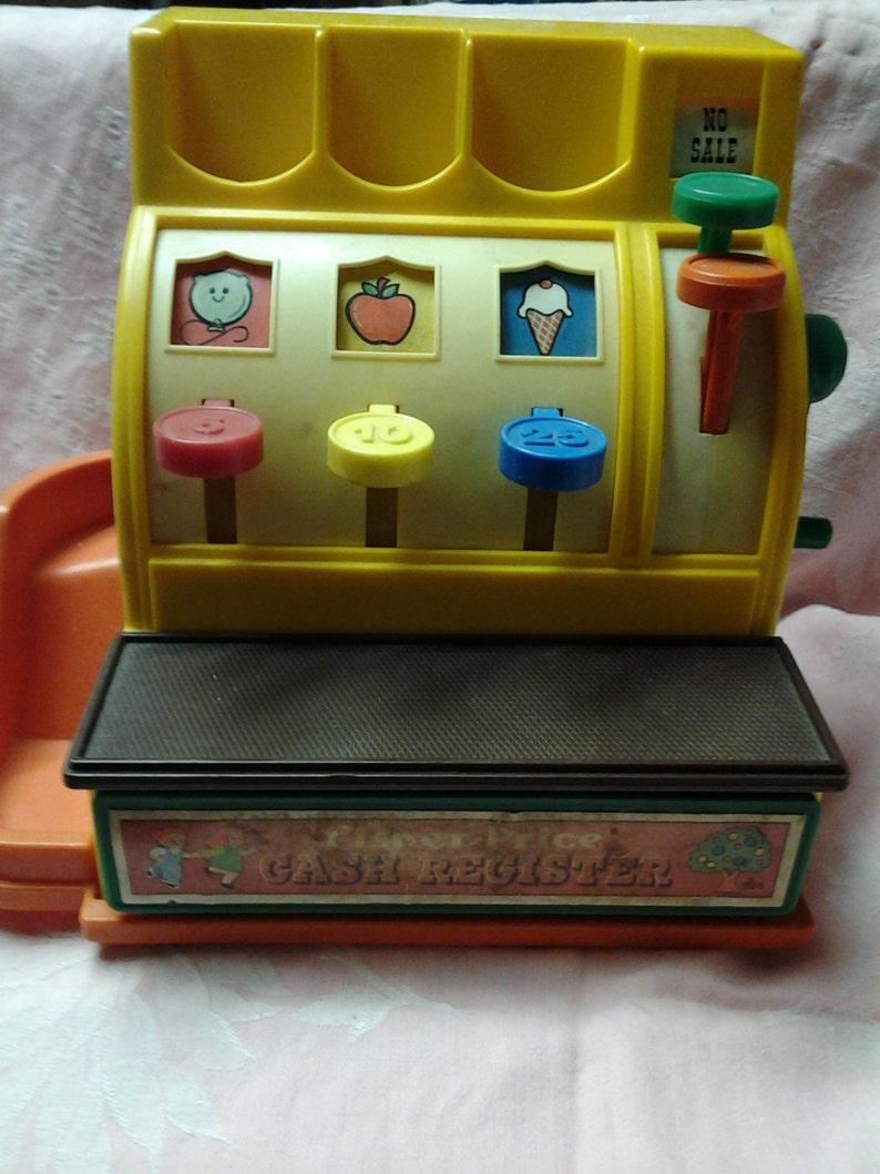 Vintage 1970s Fisher Price Cash Register | Etsy