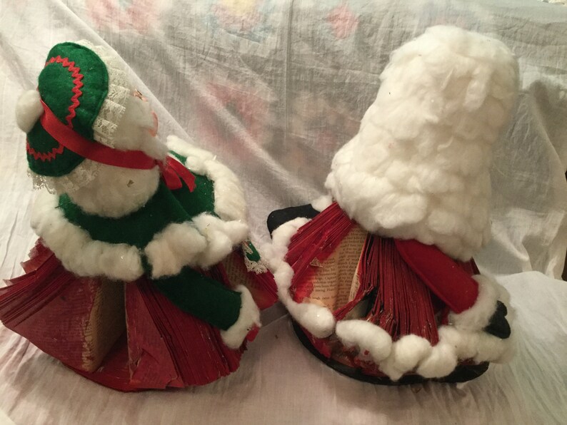 60s Readers Digest Mr&Mrs Santa Claus Decoration Made like a | Etsy