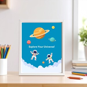 Explore Your Universe - Space Poster for Kids | Mindfulness ...