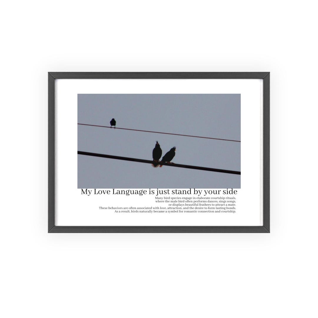 Framed Love Language Poster, Wall Art for Couples, Home Decor, Gift for ...