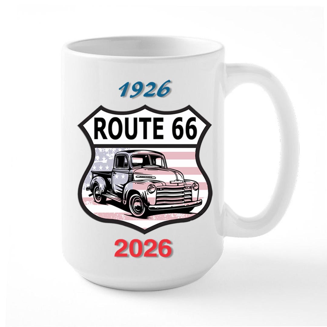 Route 66 Coffee Mug Celebrating 100 Years of Memories 1926 - 2026 - Etsy