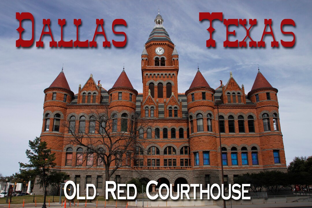Dallas Texas Magnet: Old Red Courthouse Souvenir - Etsy