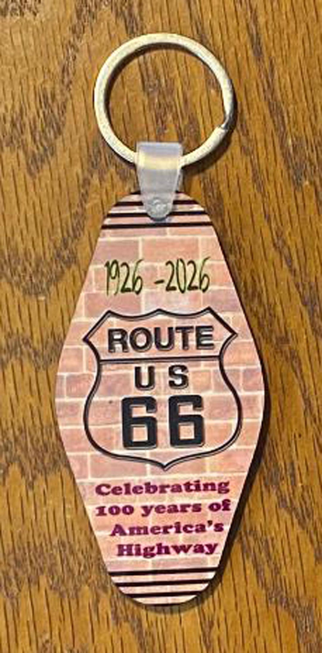 Route 66 100th Anniversary Retro Key Ring 5 Designs to Choose From - Etsy