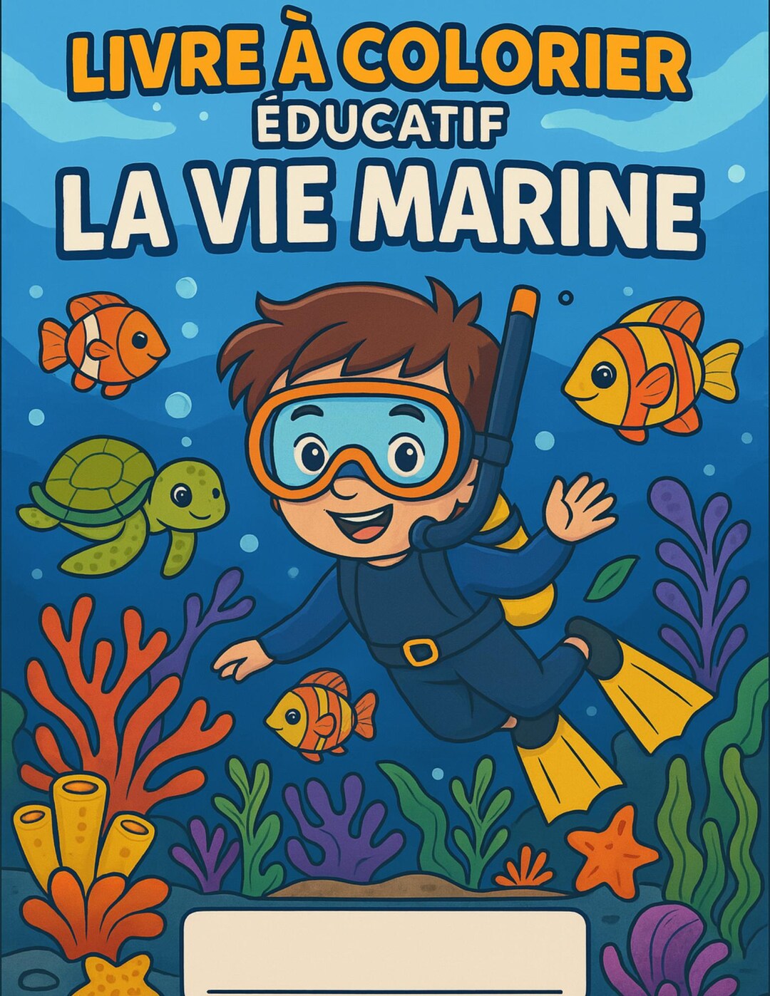 A-Z Coloring Book – Sea Animals (FR/EN) Personalized to Print - Etsy