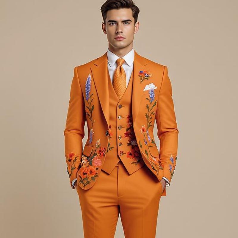 Rust Suit Men - Etsy