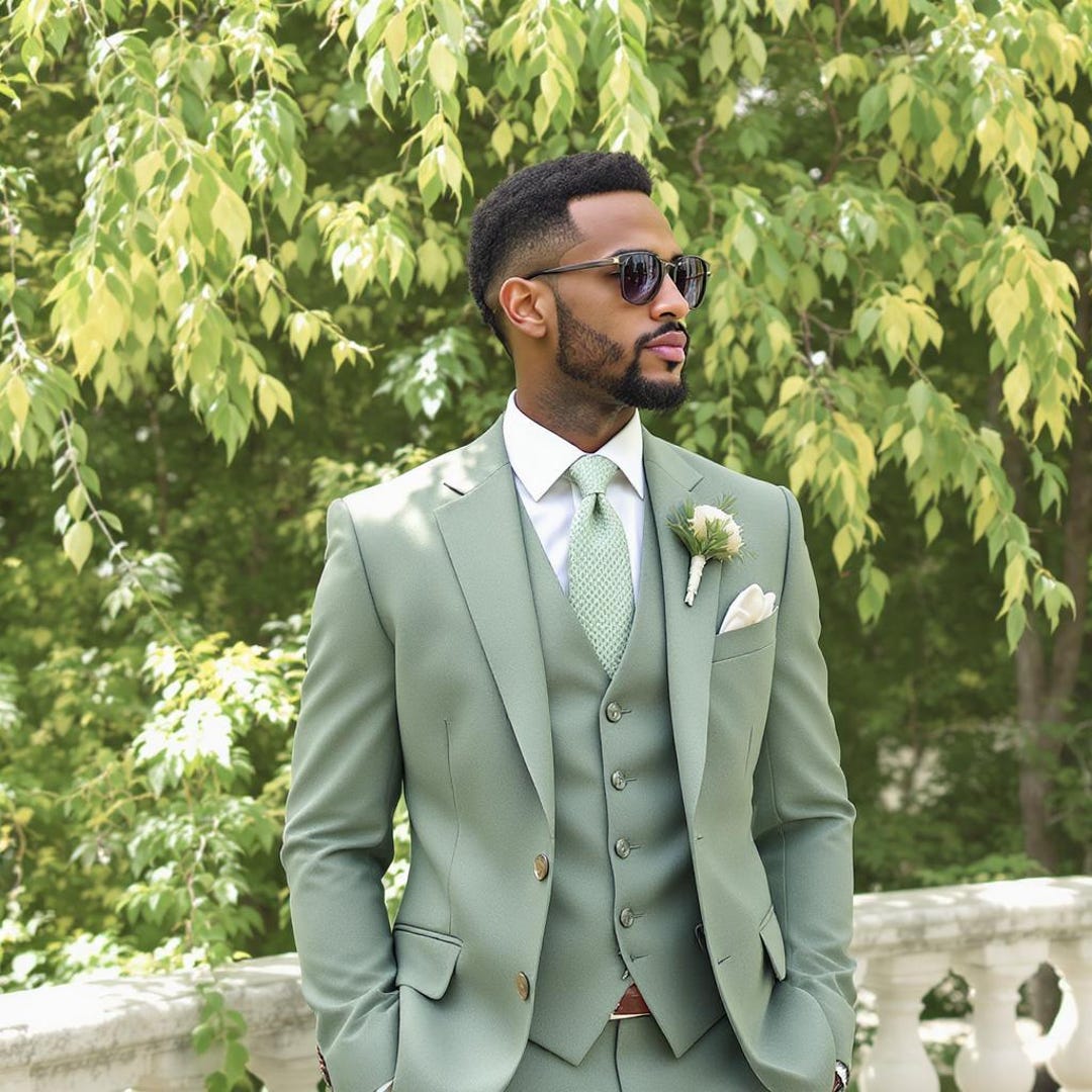 Sage Green Wedding Suit