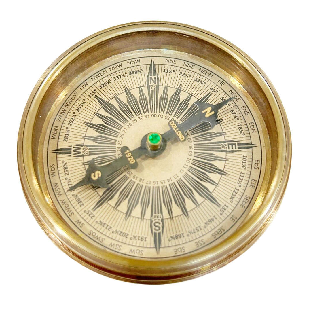 Antique Brass Sundial Compass: Gilbert Style Nautical Reproduction - Etsy