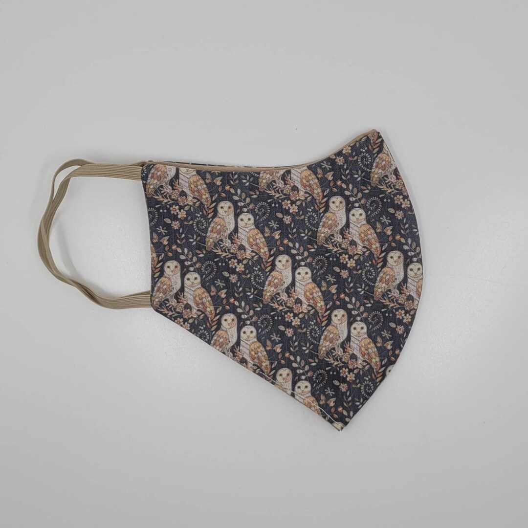 Barn Owl Face Mask, Washable and Cotton - Etsy