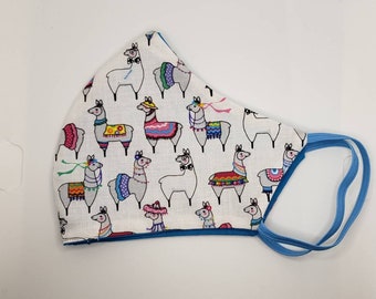Llama Face Mask | Etsy