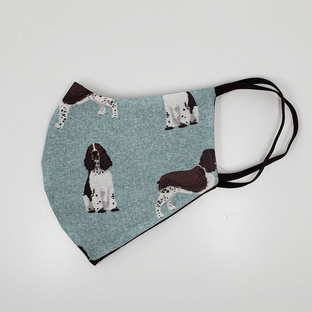 Springer Spaniel Face Mask, Washable and Cotton - Etsy