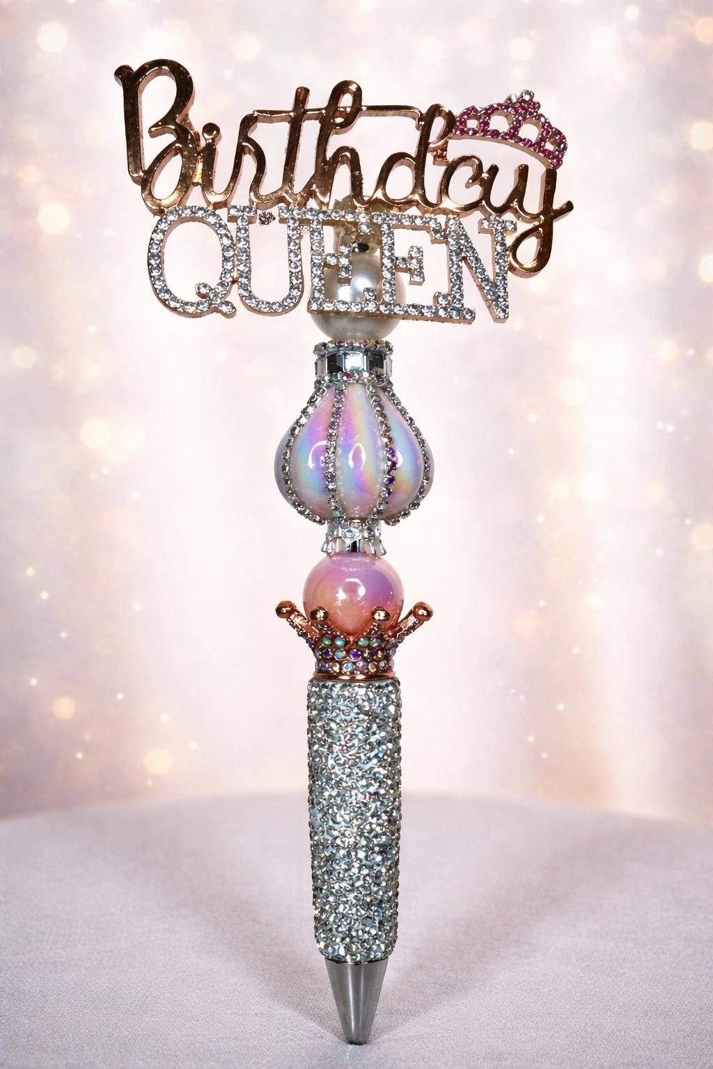 Beaded Birthday Pens, Birthday Queen Crown, Milestone Celebration Gift ...