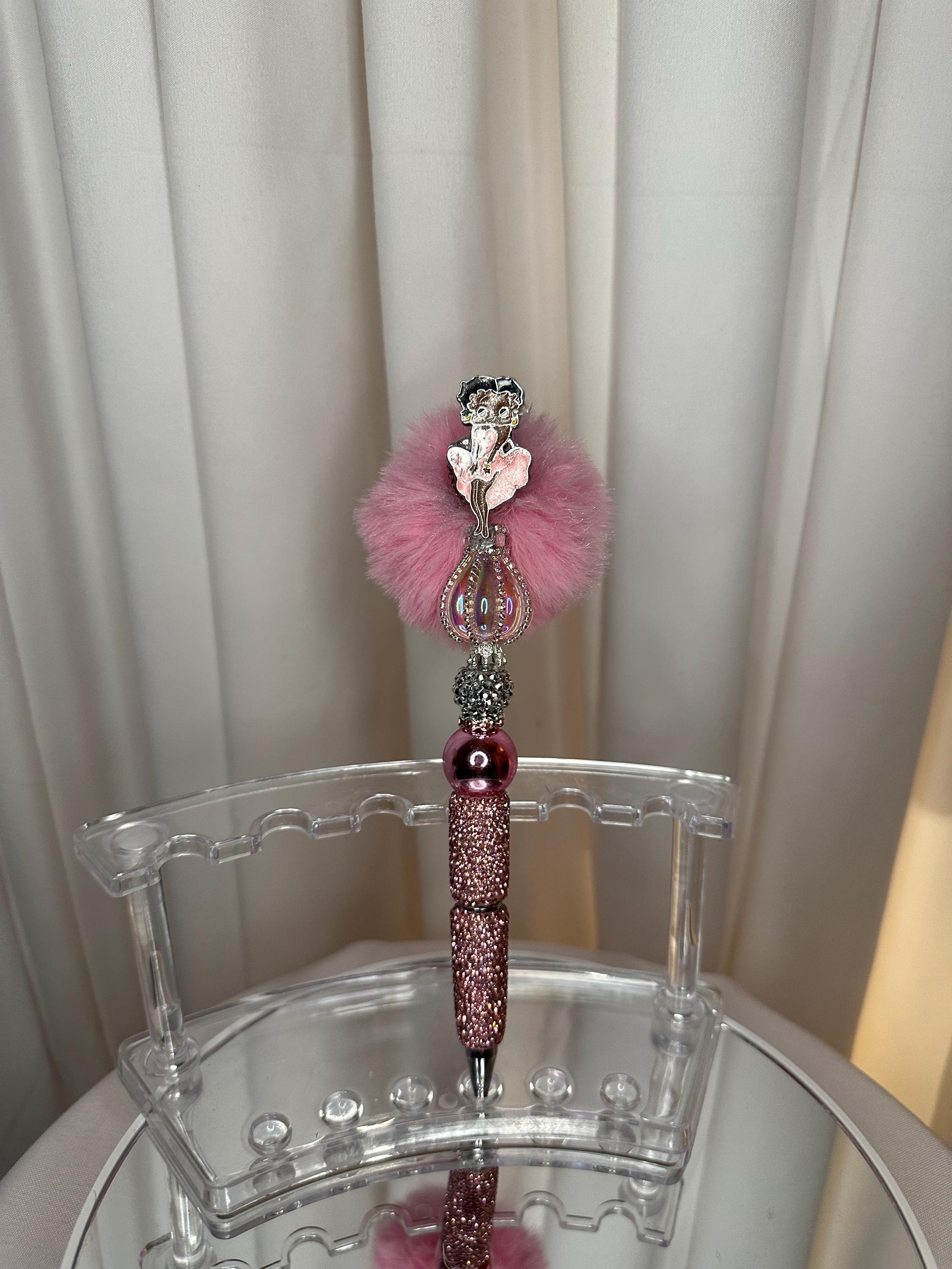 New Classic Lady Beaded Rhinestone Accent Pen, African American Sparkle ...