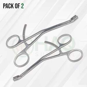 Curved Bone Holding Forceps 14cm Stainless Steel Orthopedic Surgical ...